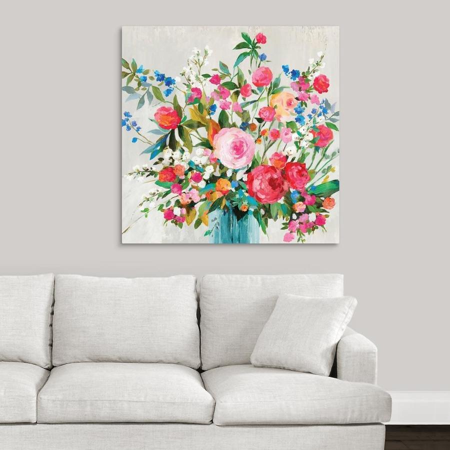 GreatBigCanvas GreatBigCanvas Frameless 36-in H x 36-in W Abstract ...