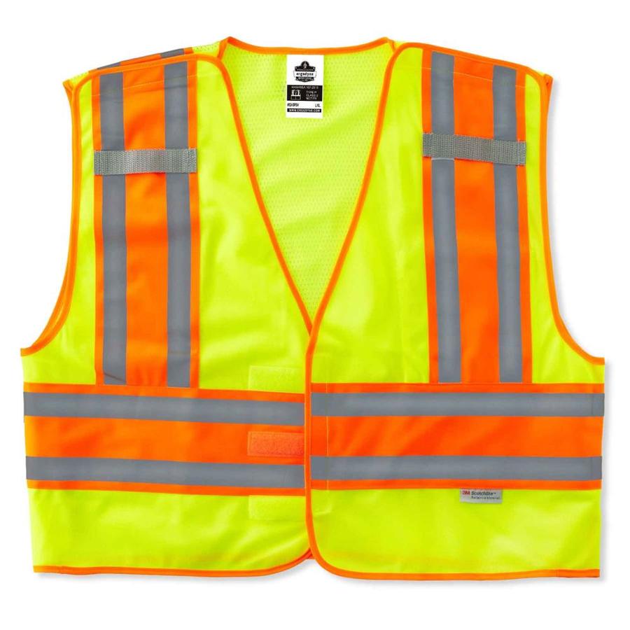 GloWear Large/X-Large Green Polyester High Visibility (ANSI Compliant ...