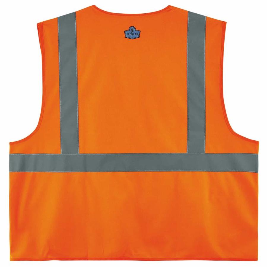 GloWear Small/Medium Orange Polyester High Visibility (ANSI Compliant ...