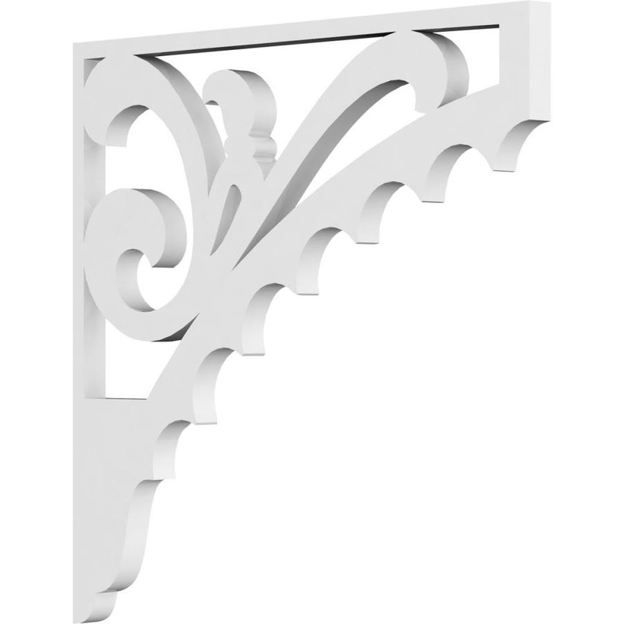 Ekena Millwork Genova 12-in PVC Wall Bracket in the Angles, Brackets ...