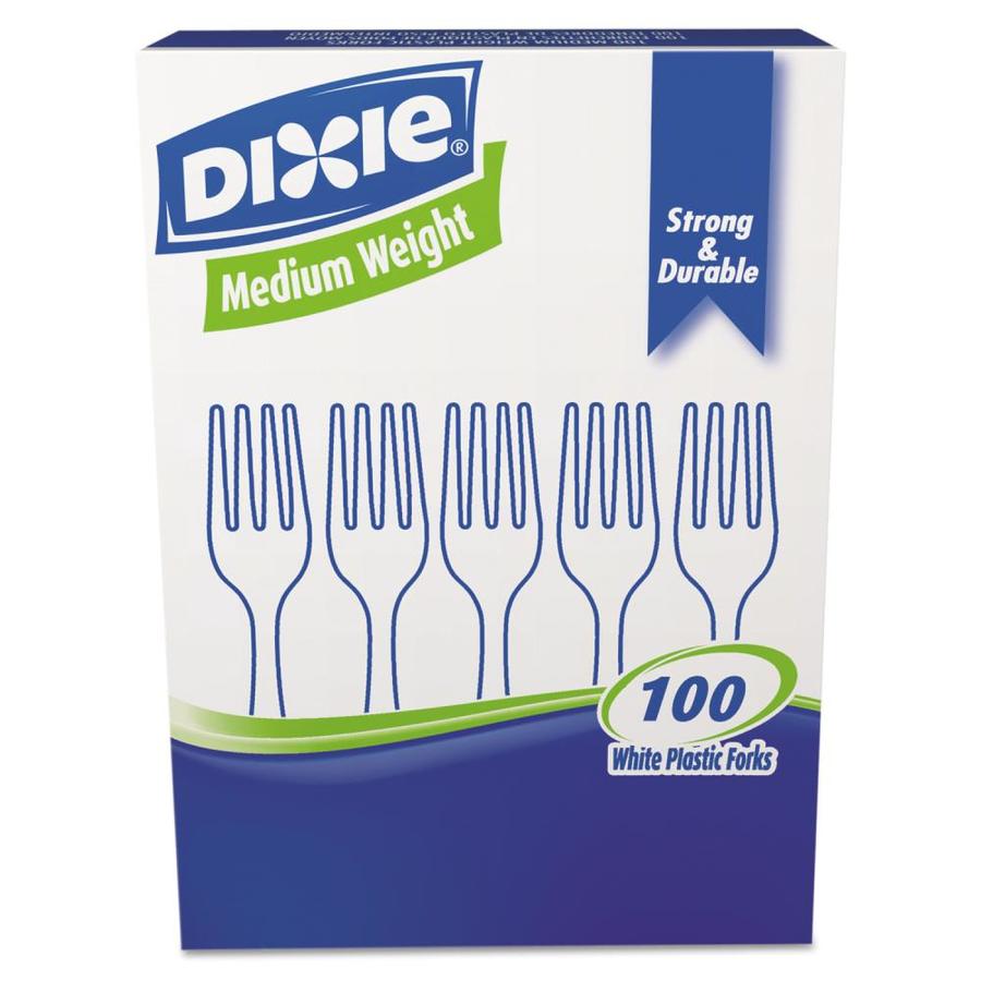 Dixie Plastic Cutlery, Heavy Mediumweight Fork, 1000 Carton in the ...
