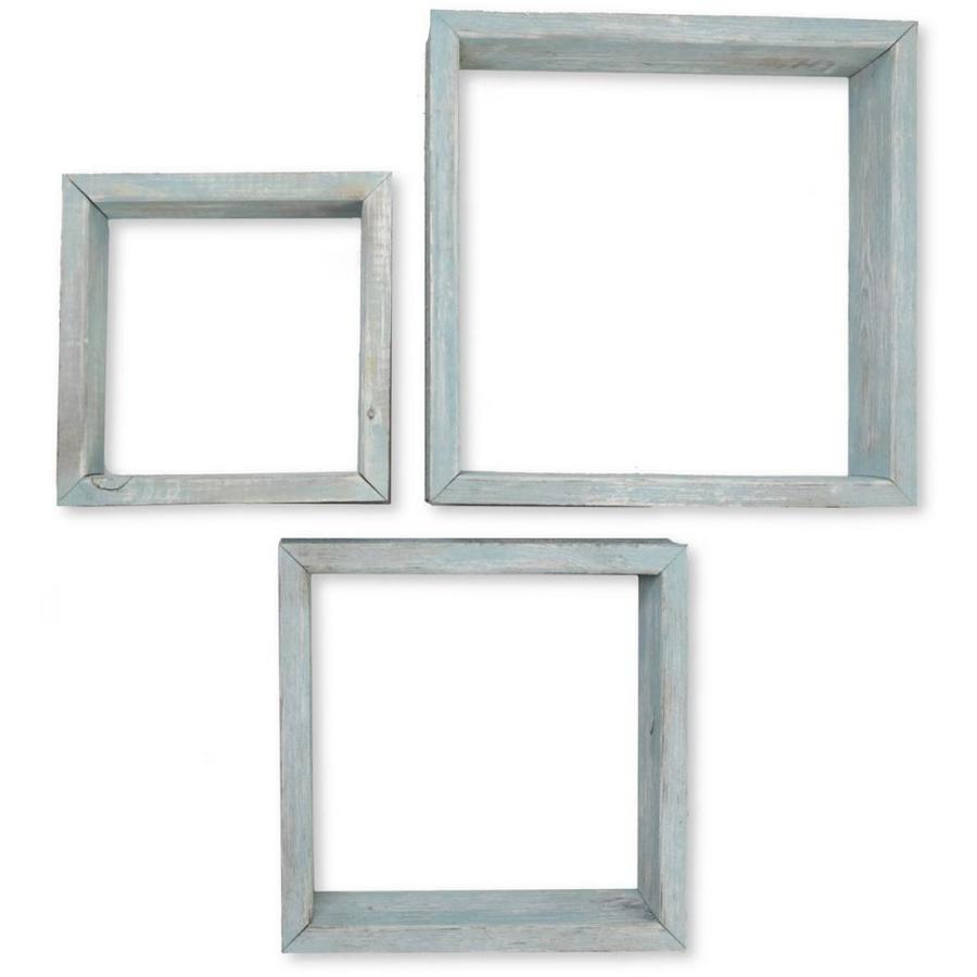 Ekena Millwork Set of 3, Square, Open Back, Vintage Farmhouse Shadow ...