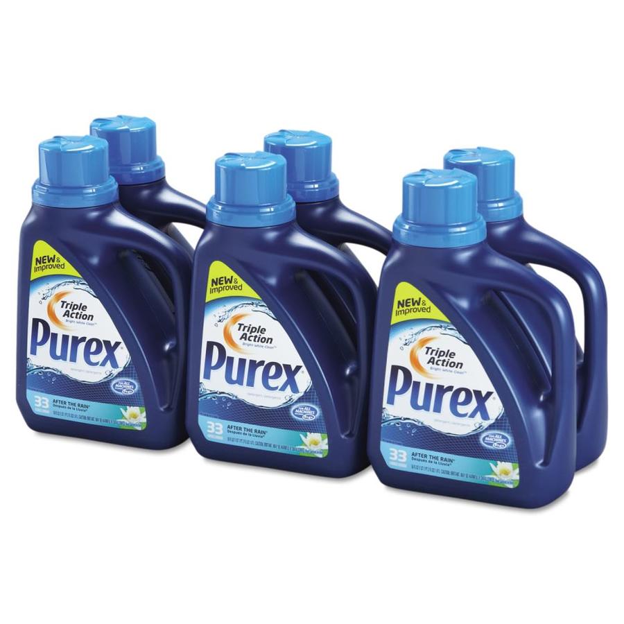 Purex Liquid HE Detergent, After the Rain Scent, 50oz Bottle, 6/Carton ...