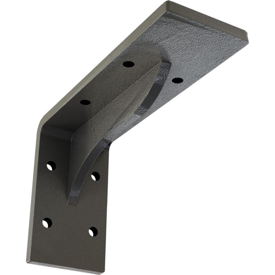 Ekena Millwork Embrey 6-in x 2-in x 3.75-in Steel Mounting Bracket in ...
