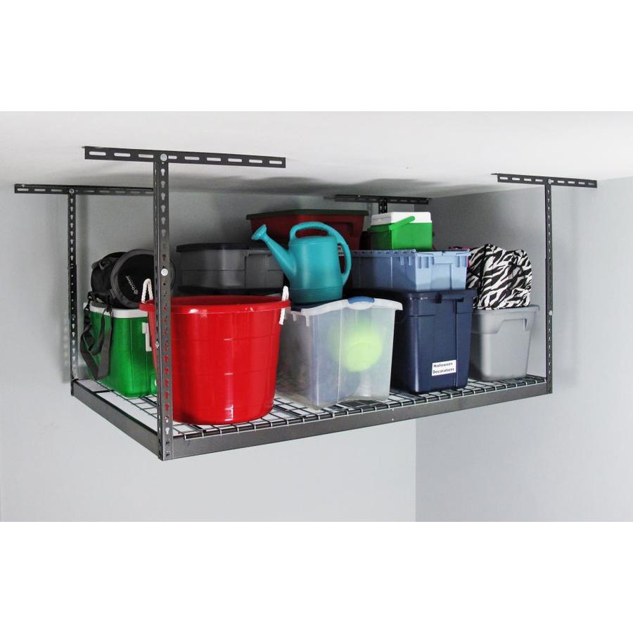MonsterRax 4 Ft. x 6 Ft. Overhead Storage Rack with 18 In.- 33 In. Drop ...