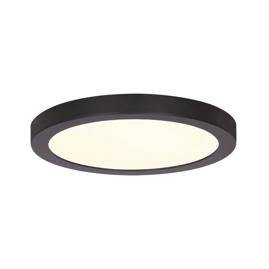 Canarm Ltd. Low Profile LED 11-in Black Modern/Contemporary LED Flush ...