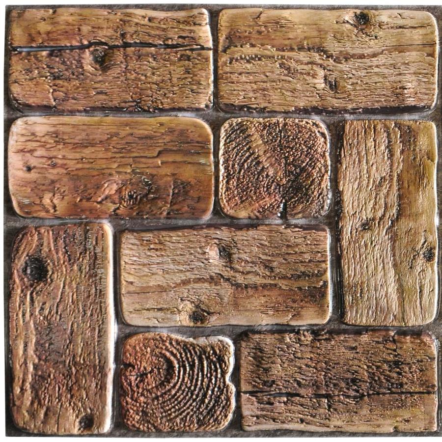 Dundee Deco Falkirk 3D Retro 37.8-in x 1.57-ft Embossed Brown Wall ...