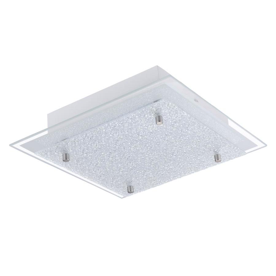 EGLO Priola 11-in Matte Nickel Modern/Contemporary LED Semi-flush Mount ...