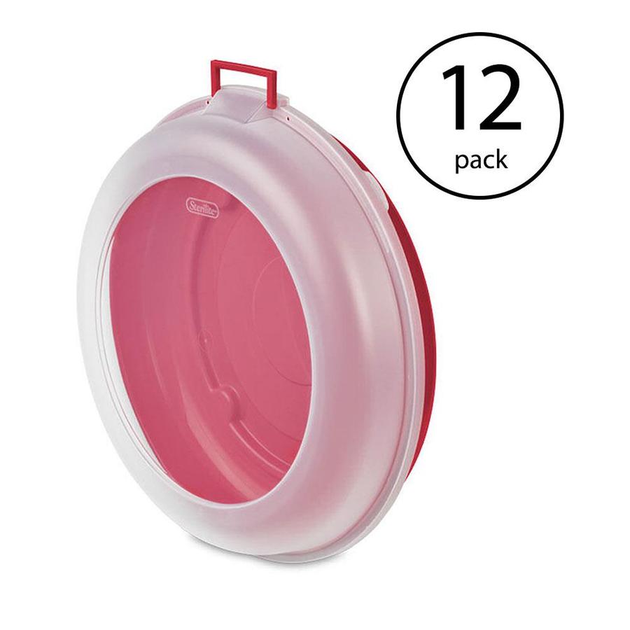 Sterilite Corporation 12-Pack 11.5-in x 26-in Plastic Wreath Storage ...