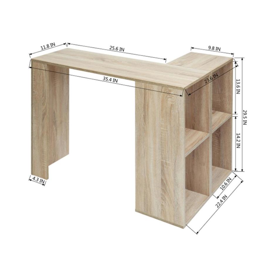 AC Pacific Sandy Modern/Contemporary Tan L-shaped Desk in the Desks ...