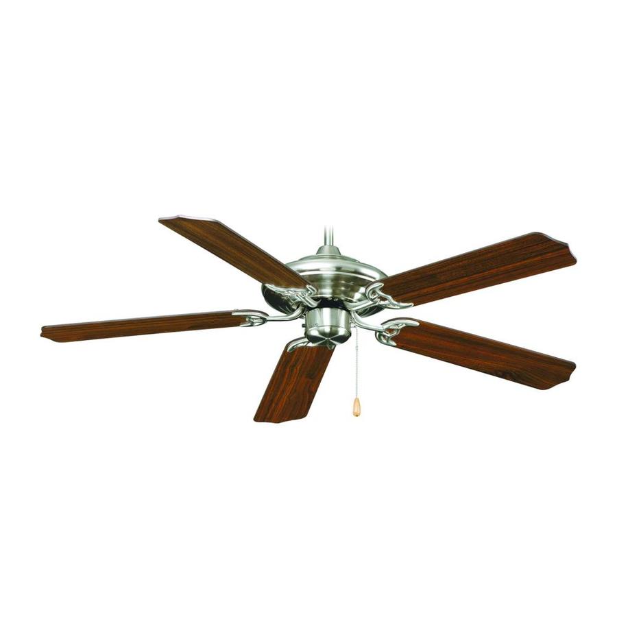 RP Lighting + Fans Caribbean 52-in Brushed Nickel Indoor Ceiling Fan (5 ...