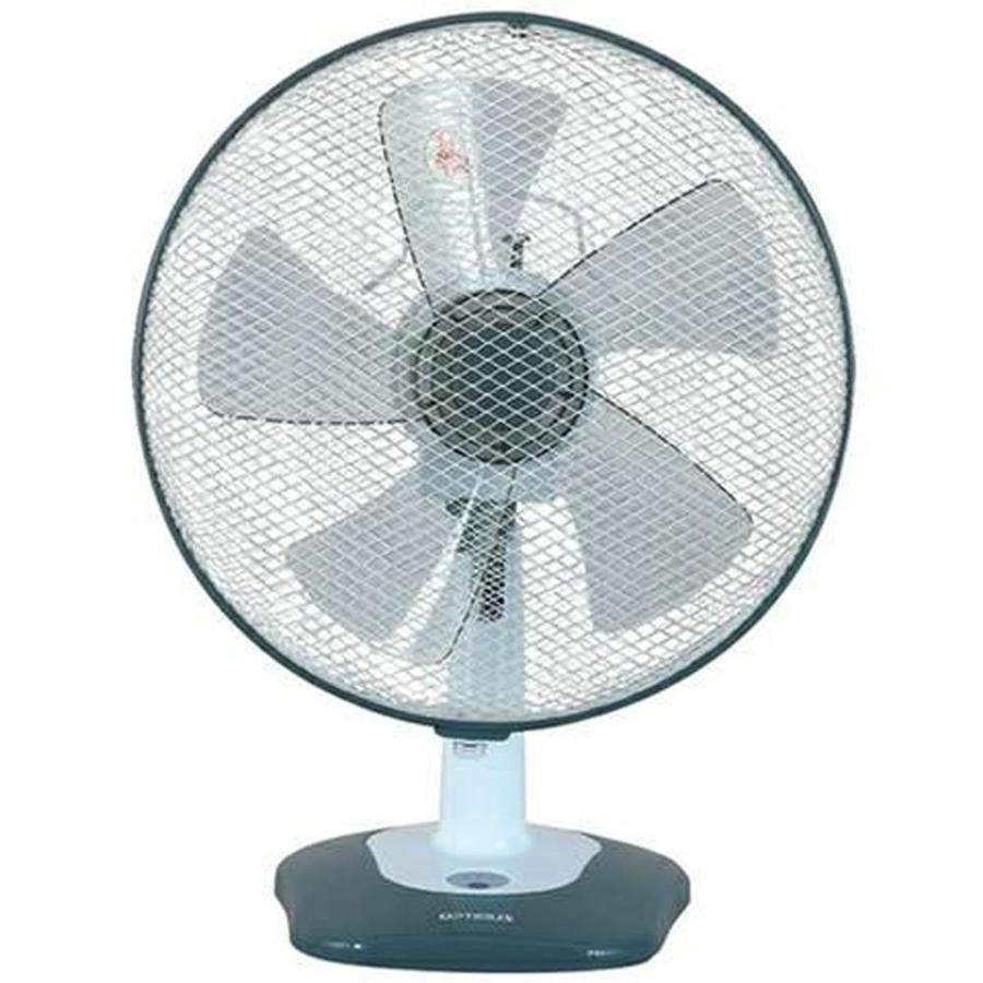 Optimus 12-in 3-Speed Indoor Gray Desk Fan in the Portable Fans ...