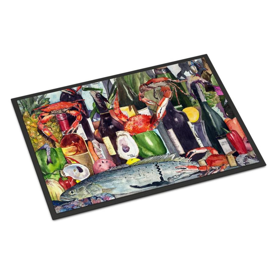 Caroline's Treasures Rectangular Indoor/Outdoor Door Mat (Common: 1/2 ...