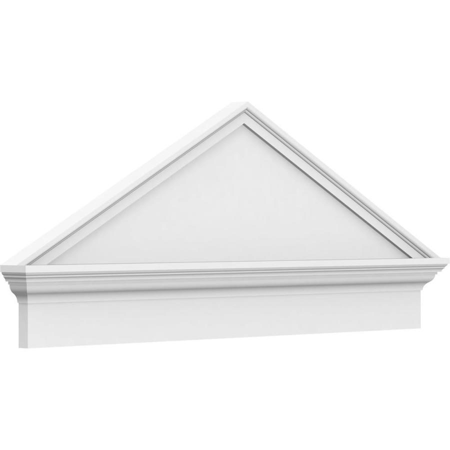 Ekena Millwork Peaked Cap Smooth 6-ft 4-in x 25-7/8-in Unfinished PVC ...