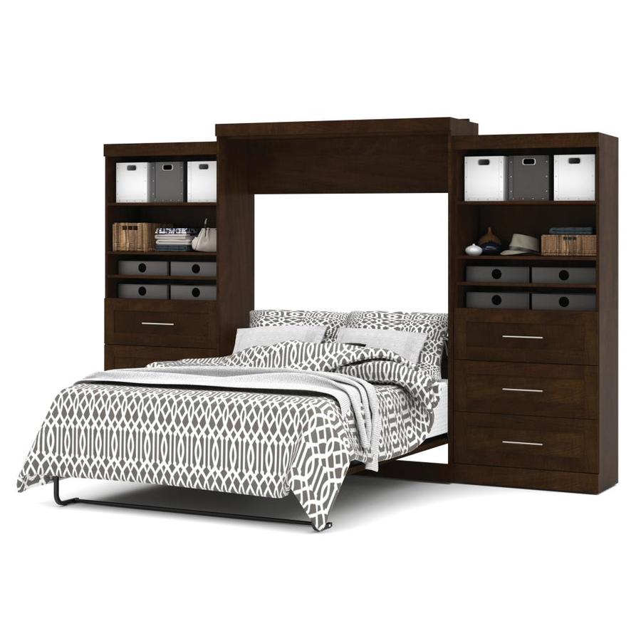 Bestar Pur Chocolate Queen Murphy Bed in the Beds department at Lowes.com