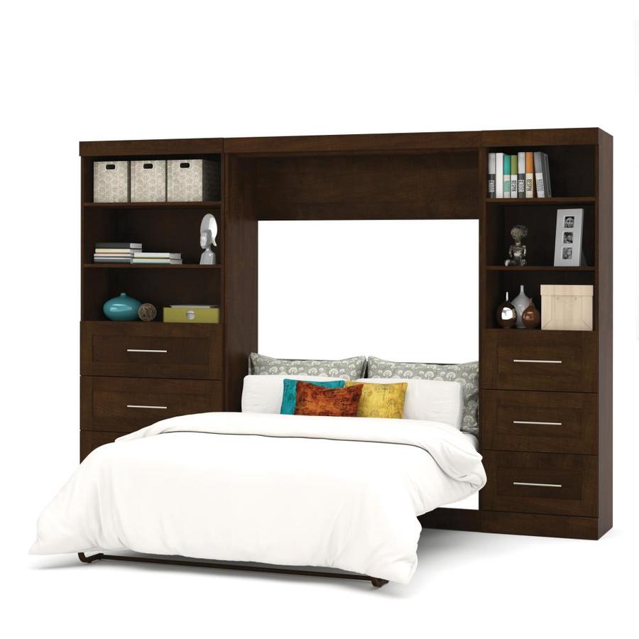 Bestar Pur Chocolate Full Murphy Bed in the Beds department at Lowes.com