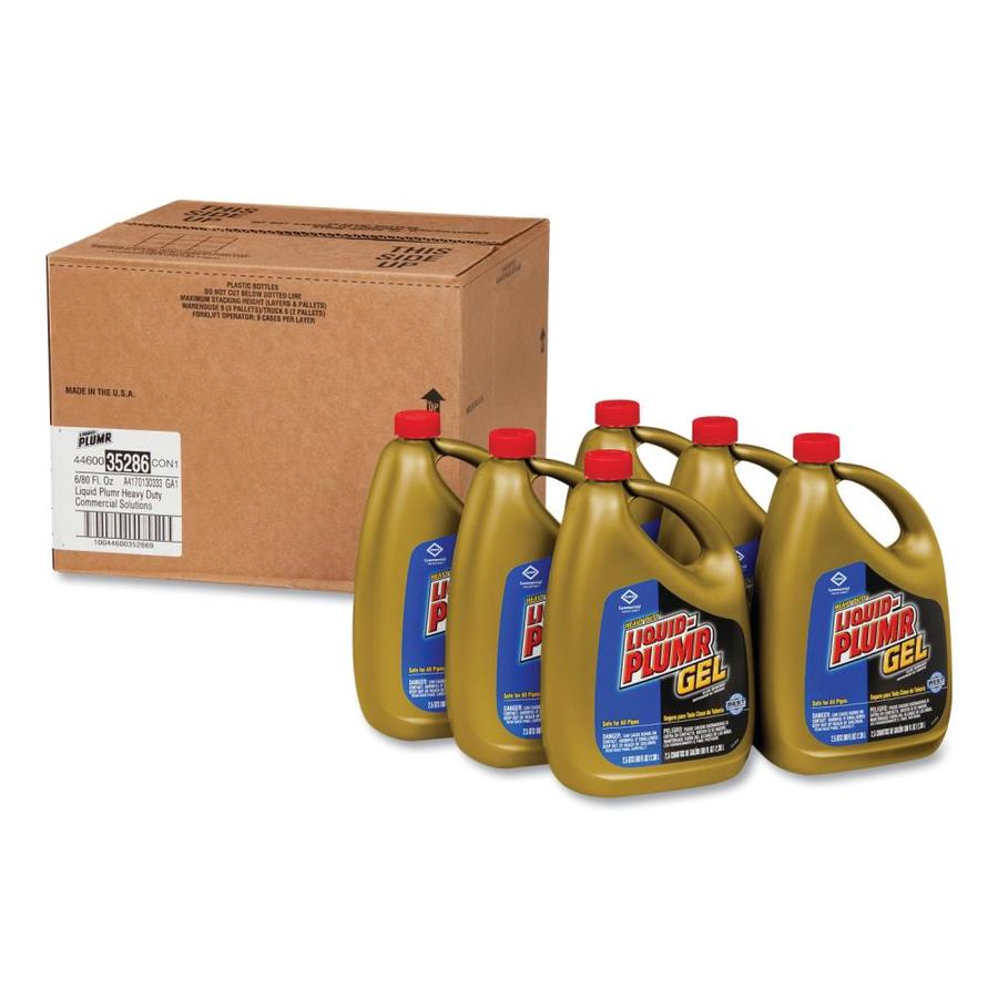 Liquid-Plumr Heavy-Duty Clog Remover, Gel, 80oz Bottle, 6/Carton in the ...