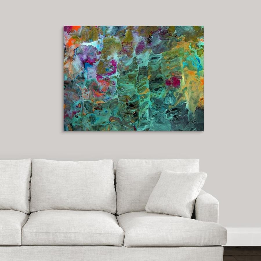 GreatBigCanvas GreatBigCanvas Frameless 30-in H x 40-in W Abstract ...