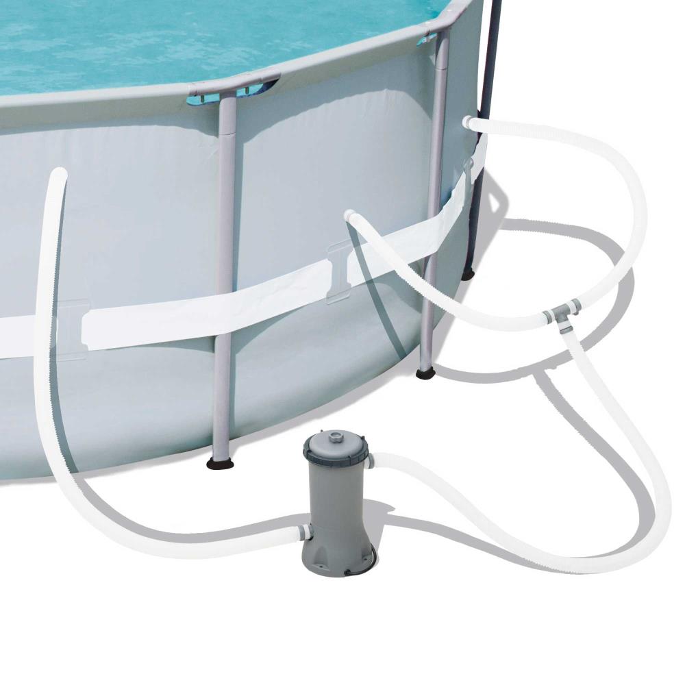Bestway 14-ft x 14-ft x 48-in Round Above-Ground Pool in the Above ...