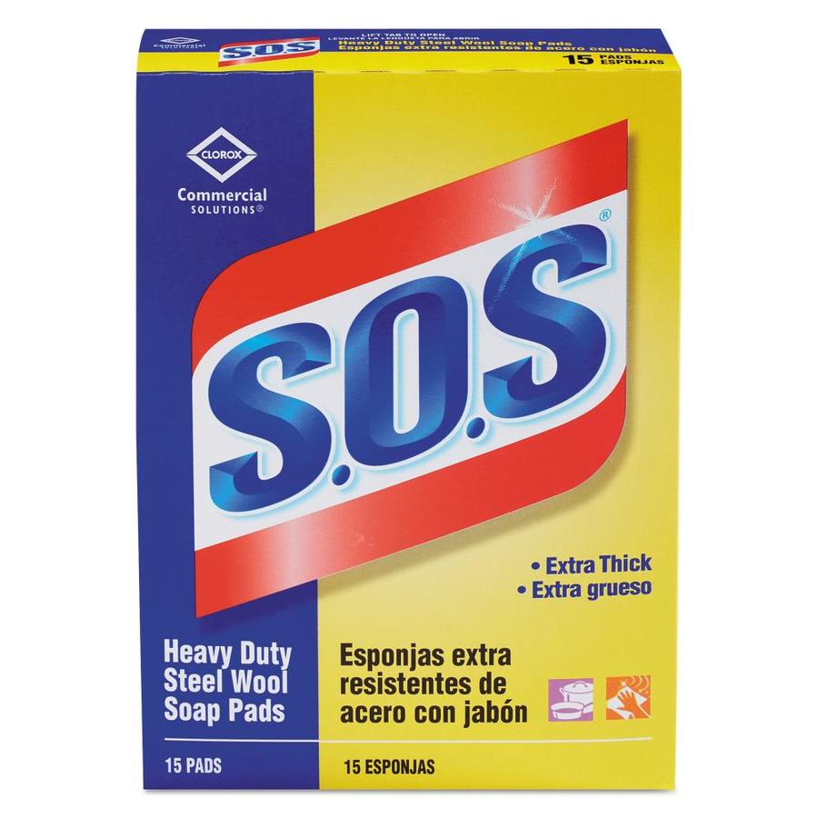 SOS Steel Wool 180-Pack Steel Wool Scouring Pad in the Sponges ...