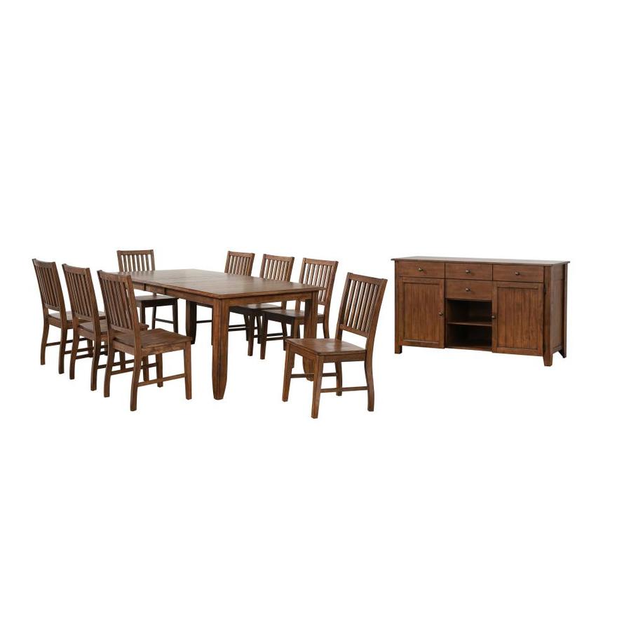 Sunset Trading Simply Brook 10 Piece Extendable Table Dining Table Set ...
