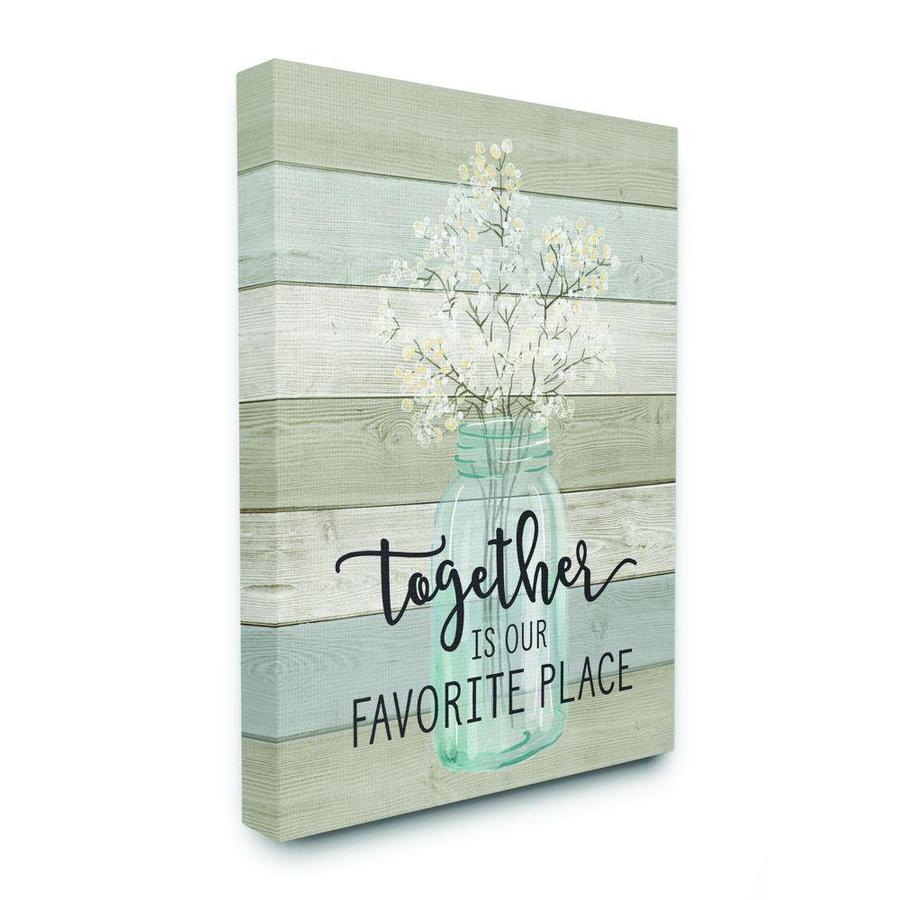 Stupell Industries Guests Feel At Home Frameless 48-in H x 36-in W ...