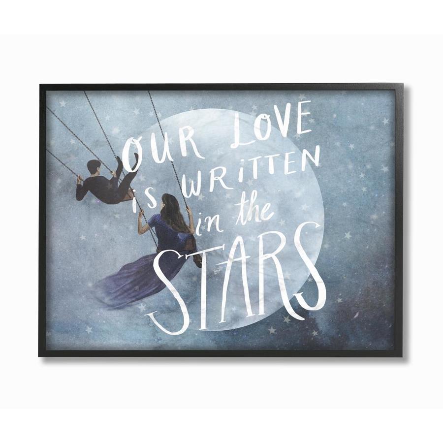 Stupell Industries Framed 14-in H x 11-in W Abstract Wood Print in the ...