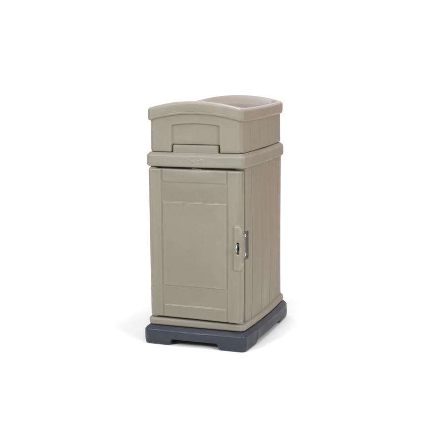 Simplay3 Extra Large Plastic Tan Ground Mount Mailbox in the Mailboxes ...