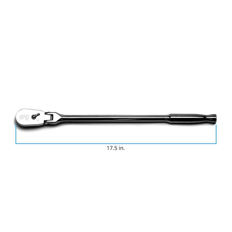 Capri Tools 1/2-in Drive Low Profile Flex-Head Ratchet, True 72-Tooth ...