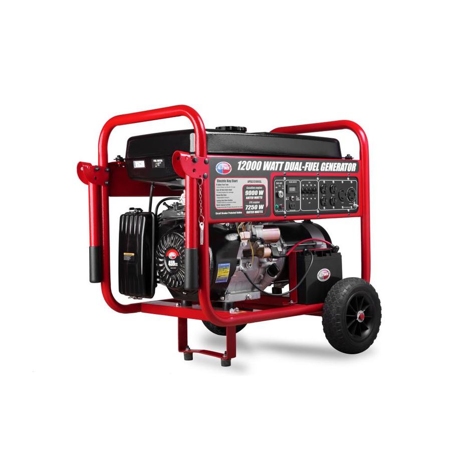 All Power Dual Fuel 9000-Watt Gasoline/Propane Portable Generator with ...