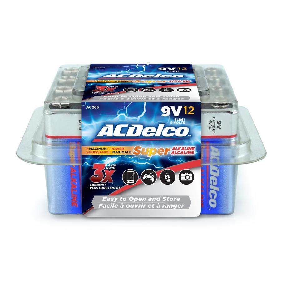 ACDelco Alkaline 9-Volt Batteries (12-Pack) in the 9-Volt Batteries ...