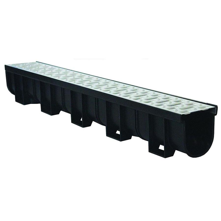 U.S. Trench Drain 3-Pack 40-in L x 5-1/4-in W Channel Drain with Grate ...