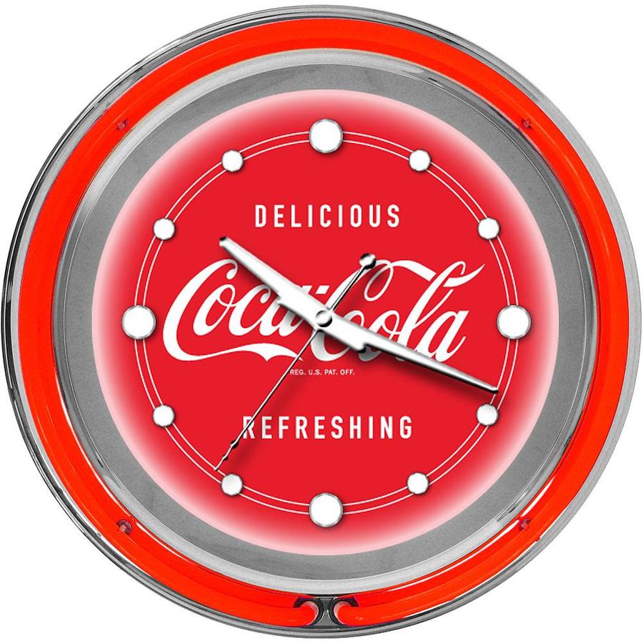 Trademark Gameroom Coca Cola Neon Clock- Delicious Refreshing- Two Neon ...
