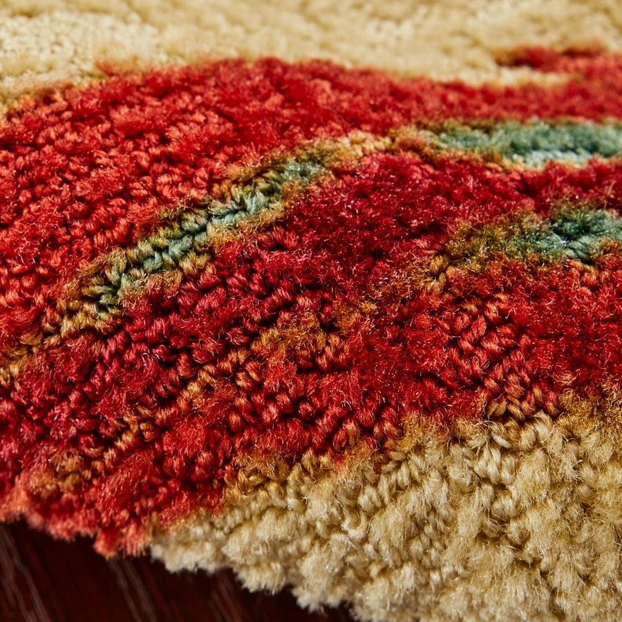 Mohawk Home Strata Red Indoor Tropical Area Rug (Common: 5 x 8; Actual ...