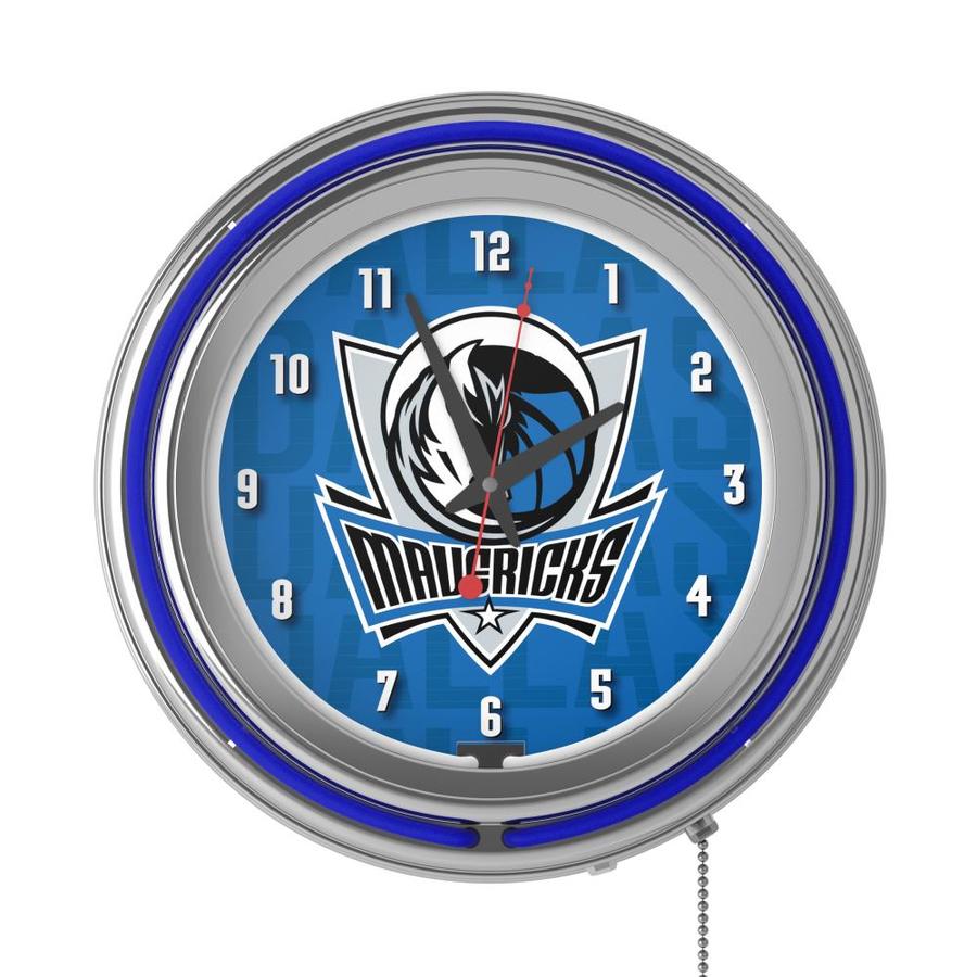 Trademark Gameroom Dallas Mavericks Clocks Analog Round Wall Clock in ...