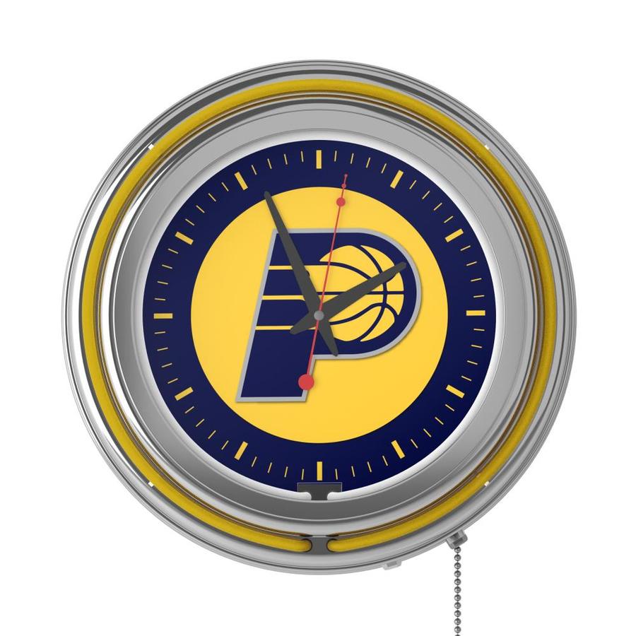 Trademark Gameroom Indiana Pacers Clocks Analog Round Wall Clock in the ...