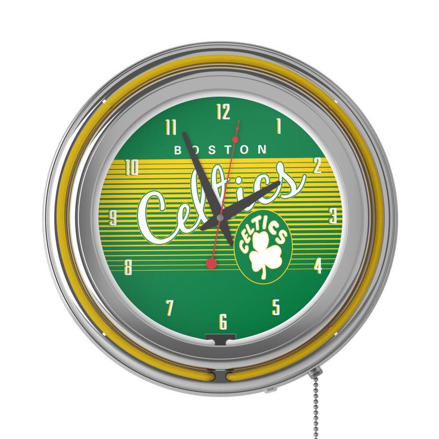 Trademark Gameroom Boston Celtics Clocks Analog Round Wall Clock in the ...