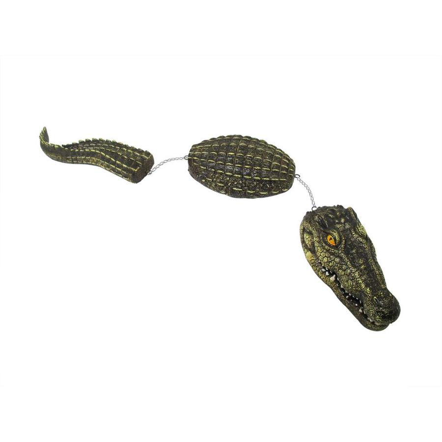 Trademark Innovations 3-Piece Fake Alligator Pool Float Blue Heron ...