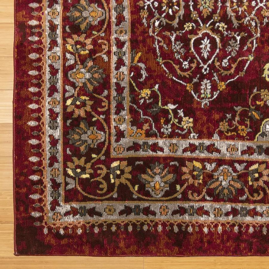 G.A. Gertmenian & Sons Carmen 2 x 8 Red Indoor Geometric Runner in the ...