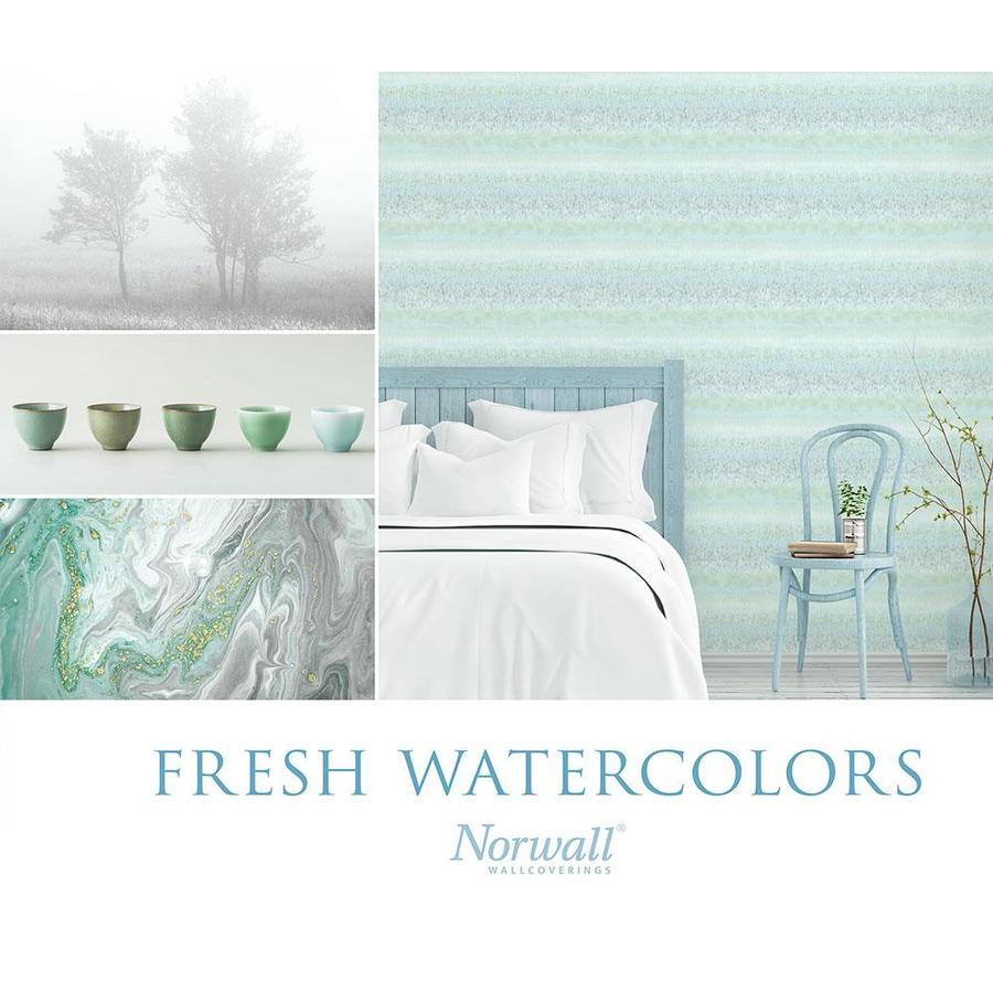 Norwall Fresh Watercolors 55-sq ft Vinyl Brushstroke Prepasted Soak and ...