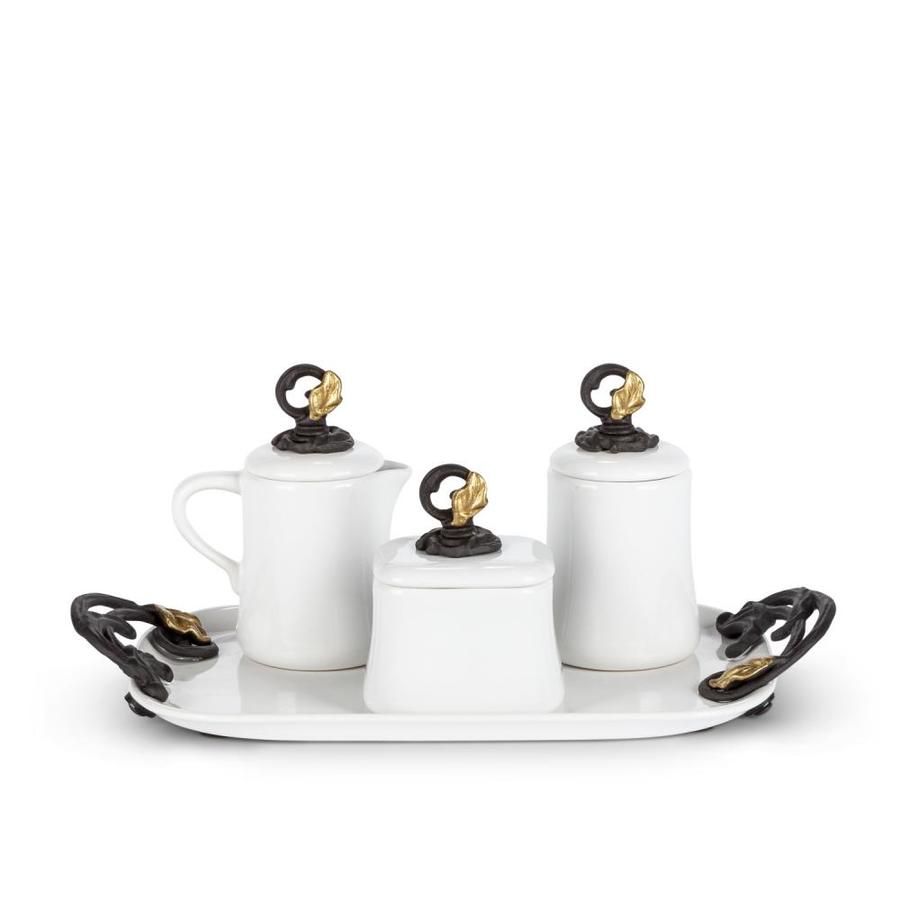 The GG Collection 4-Piece Coffee and Tea Set in the Serveware ...