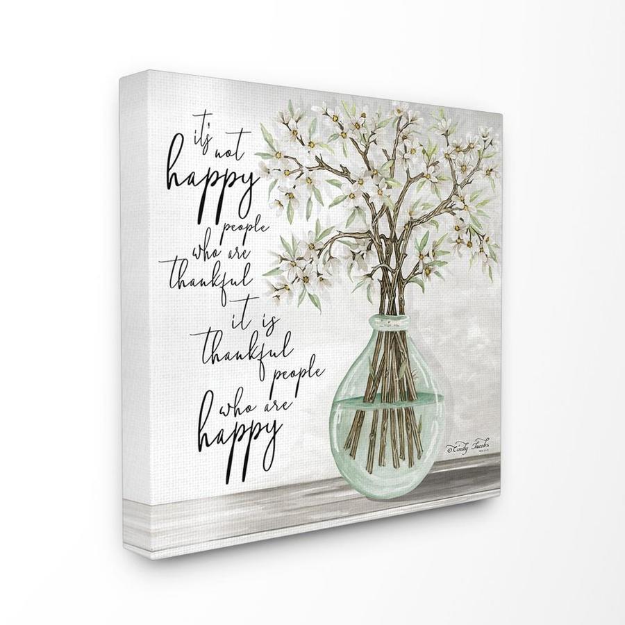 Stupell Industries Frameless 30-in H x 30-in W Inspirational Canvas ...