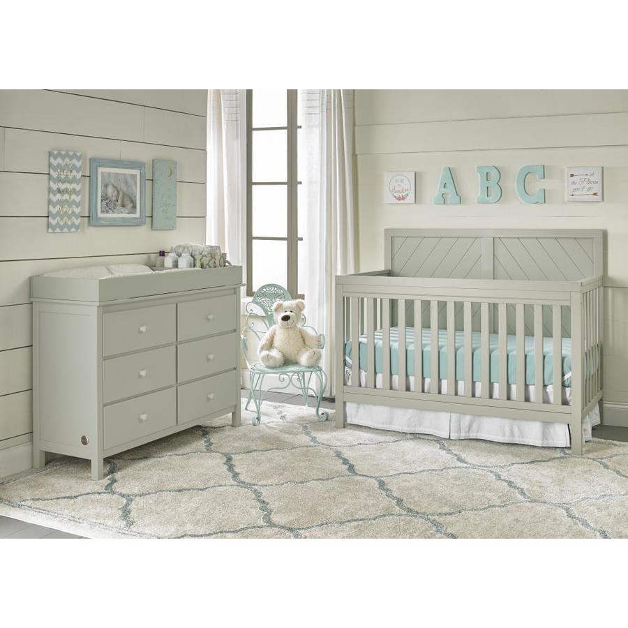 Fisher-Price Buckland Convertible Crib in Misty Grey in the Cribs ...