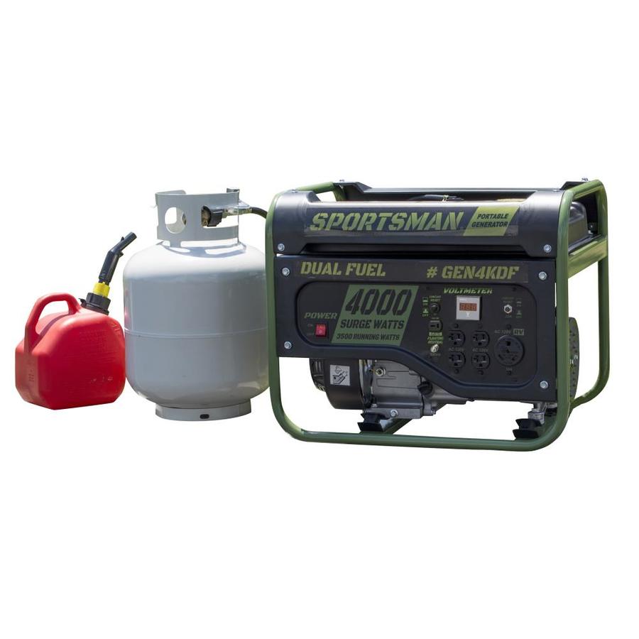 Sportsman 4,000/3,500-Watt Dual Fuel Powered Portable Generator, Runs ...