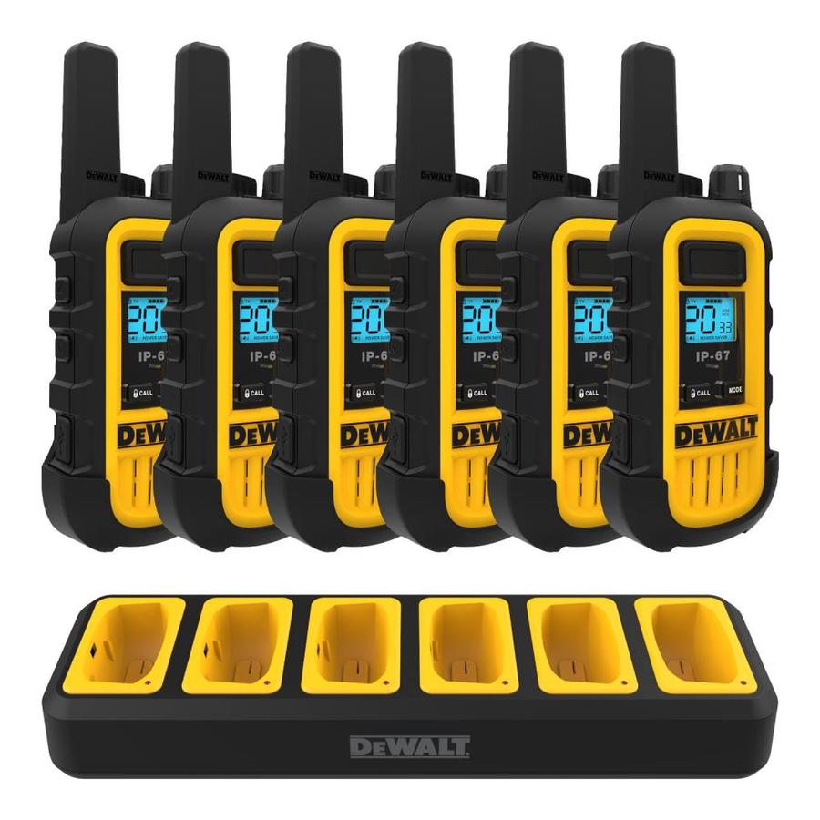 DEWALT DeWalt Bundle 6 1W Radios and 1 Gang Charger in the Walkie ...