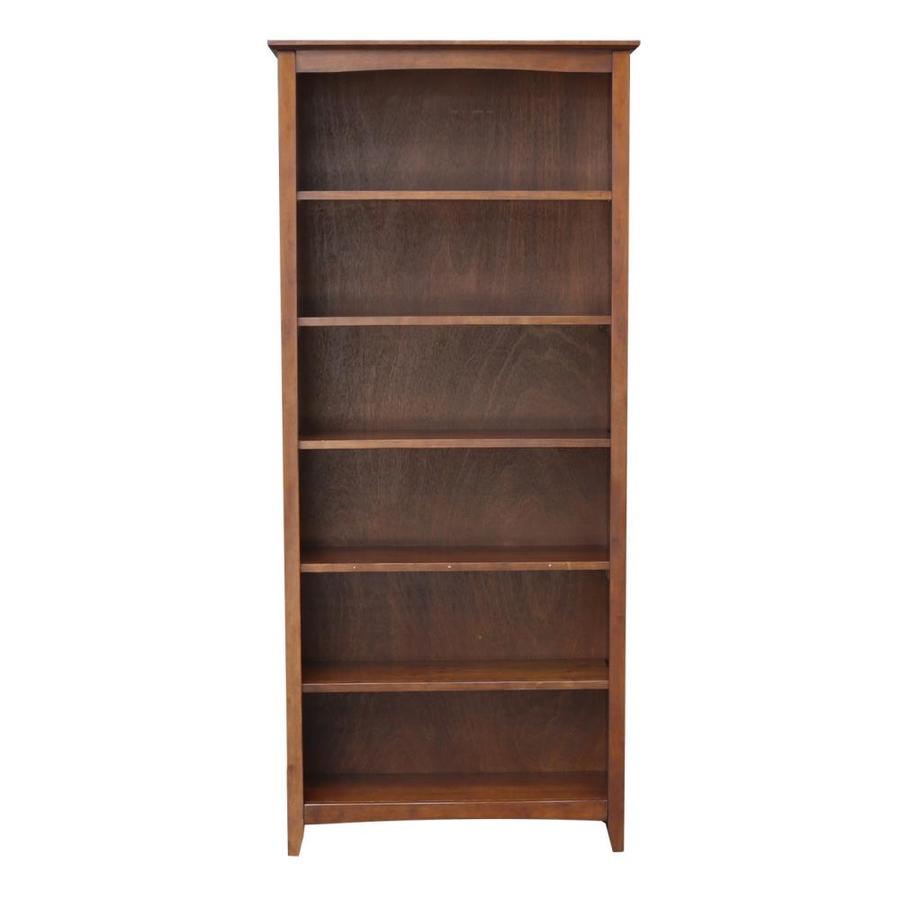 International Concepts Espresso Wood 6-Shelf Bookcase in the Bookcases ...