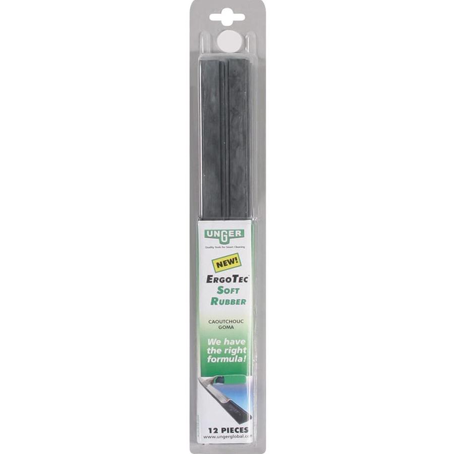 Unger ErgoTec 12in Soft Rubber Squeegee Blades- 12in Length- Long ...