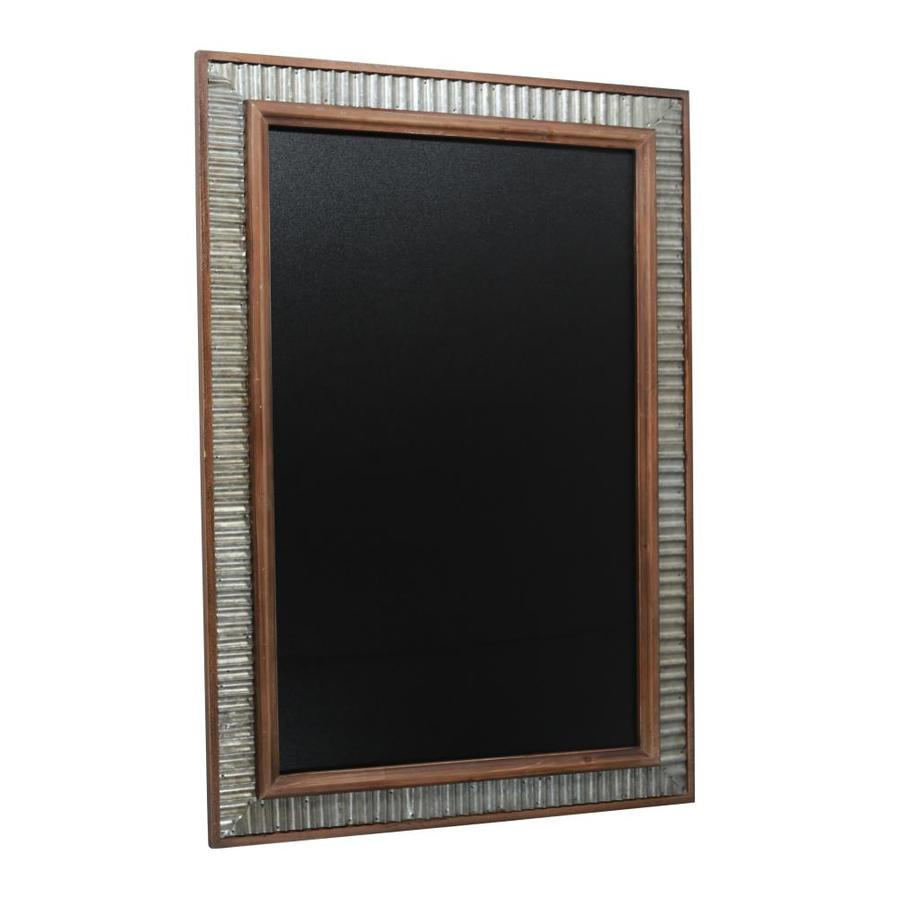 Cheung's Wooden Wall Chalkboard with Ribbed Metal Frame in the ...