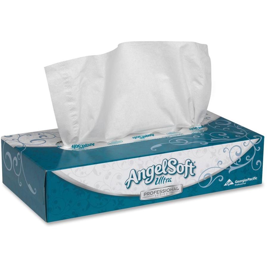 Angel Soft Premium Facial Tissue in Flat Box- 2 Ply- 8.80in x 7.40in ...