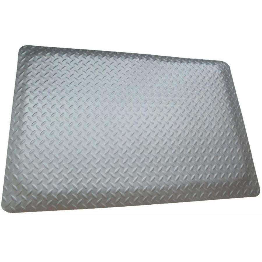 Rhino Mats 2-ft x 1-in Gray Gray Rectangular Indoor/Outdoor Anti ...